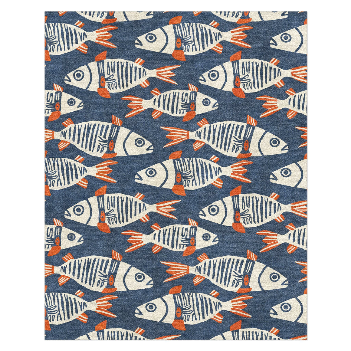 Tribal Fish Area Rug – Undrfoot Rugs