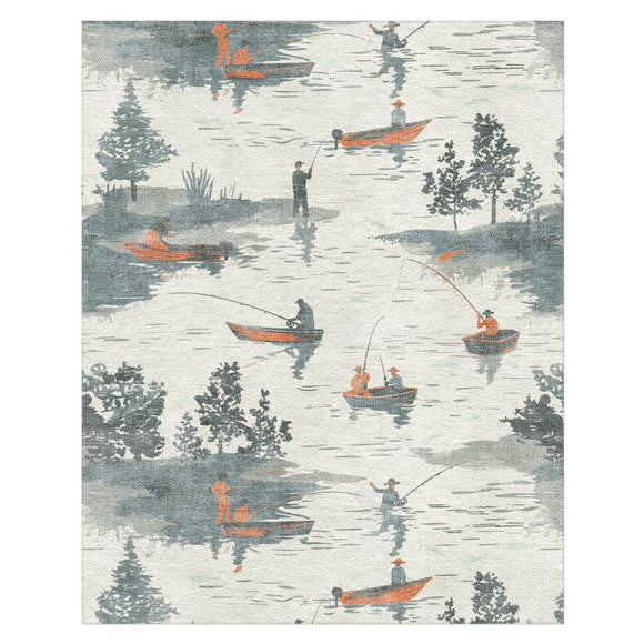 Gone Fishing Area Rug – Undrfoot Rugs