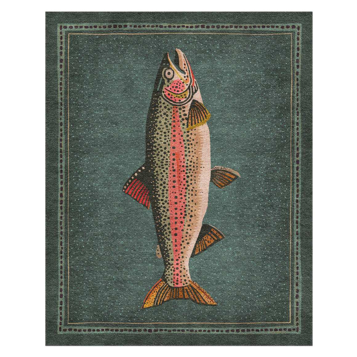 Rainbow Trout Area Rug – Undrfoot Rugs
