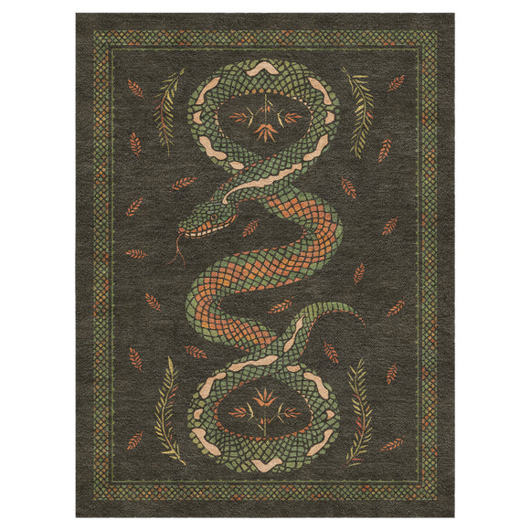 Snake In The Woods Area Rug – Undrfoot Rugs