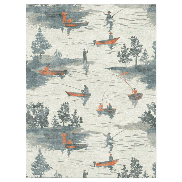 Gone Fishing Area Rug – Undrfoot Rugs