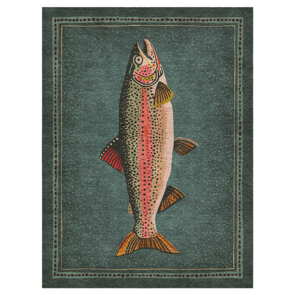 Rainbow Trout Area Rug – Undrfoot Rugs