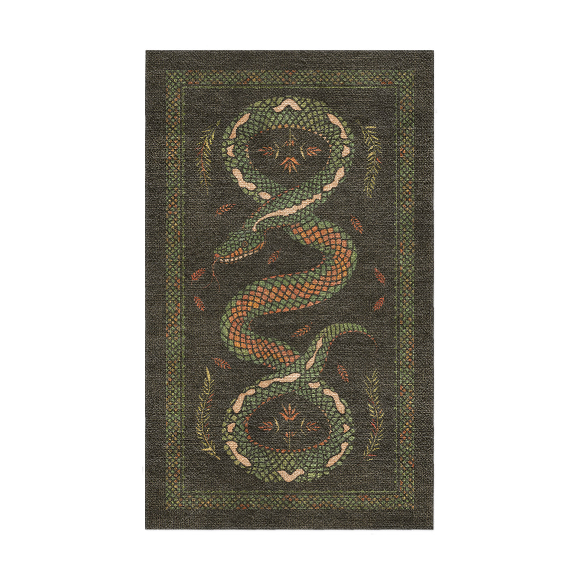 Snake In The Woods Area Rug – Undrfoot Rugs
