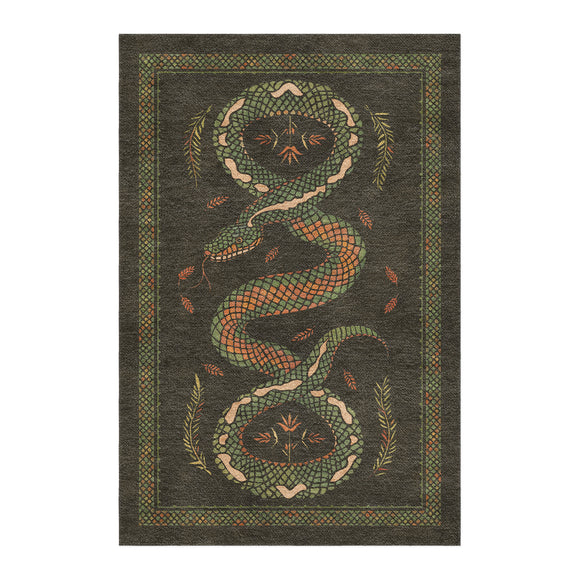Snake In The Woods Area Rug – Undrfoot Rugs