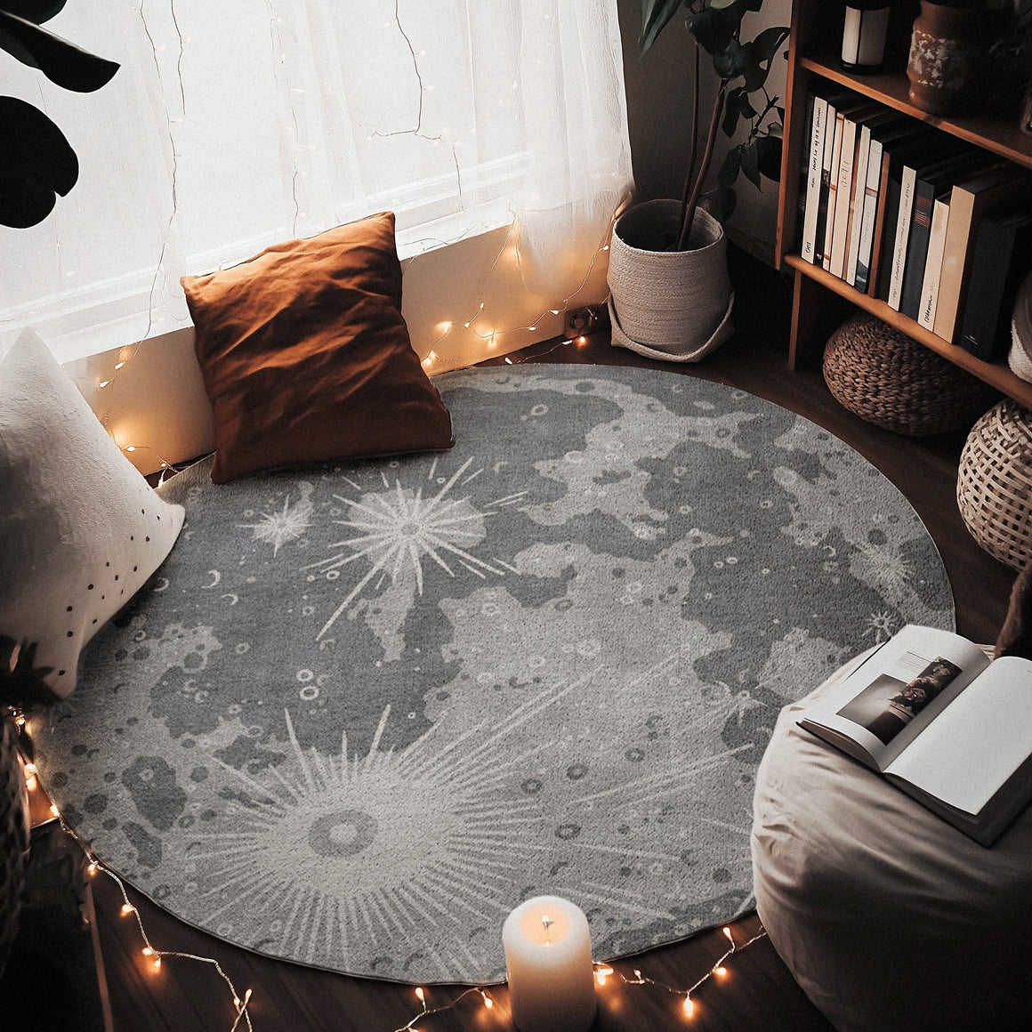 Moon Round Planet Area Rug – Undrfoot Rugs
