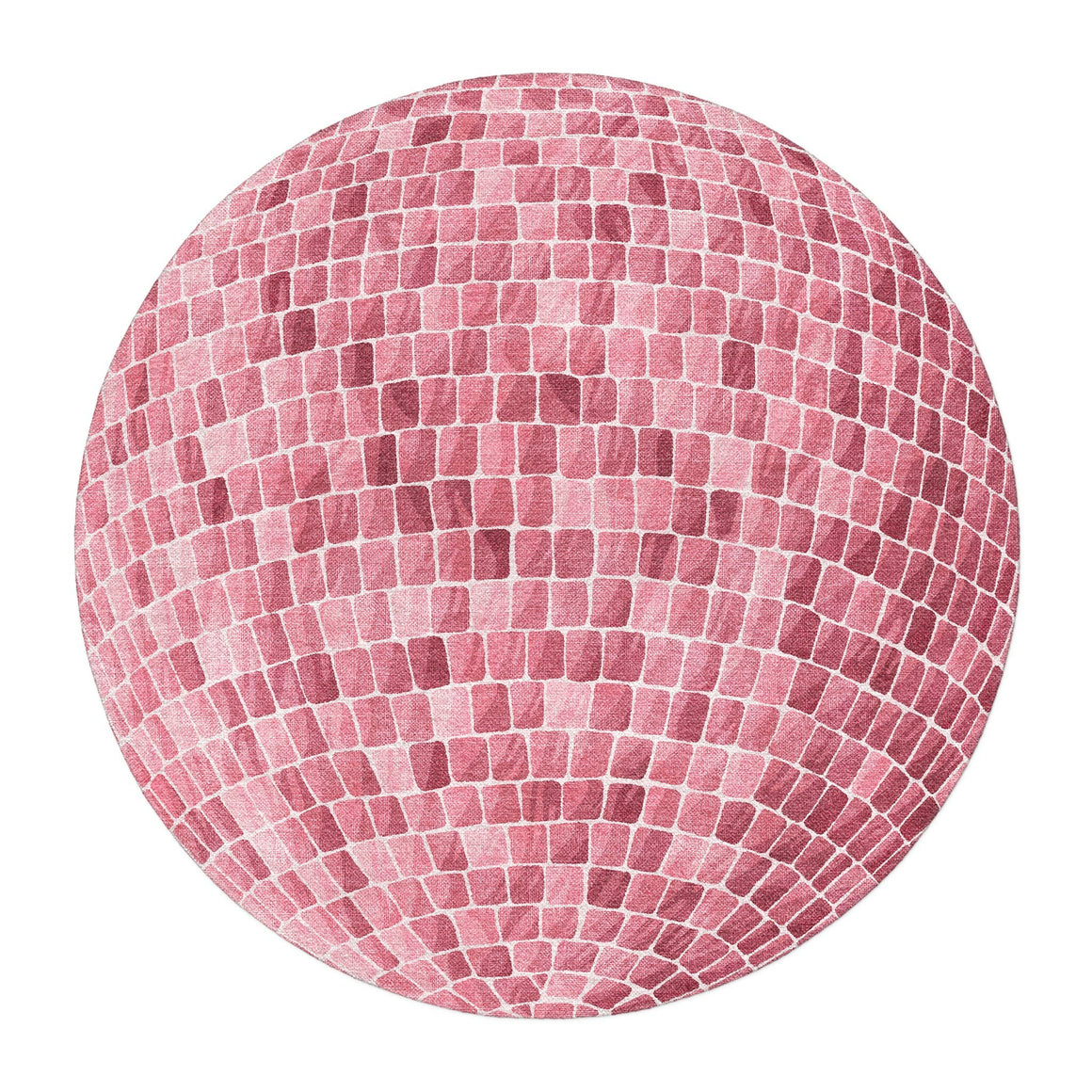 Disco Ball Pink Round Area Rug – Undrfoot Rugs
